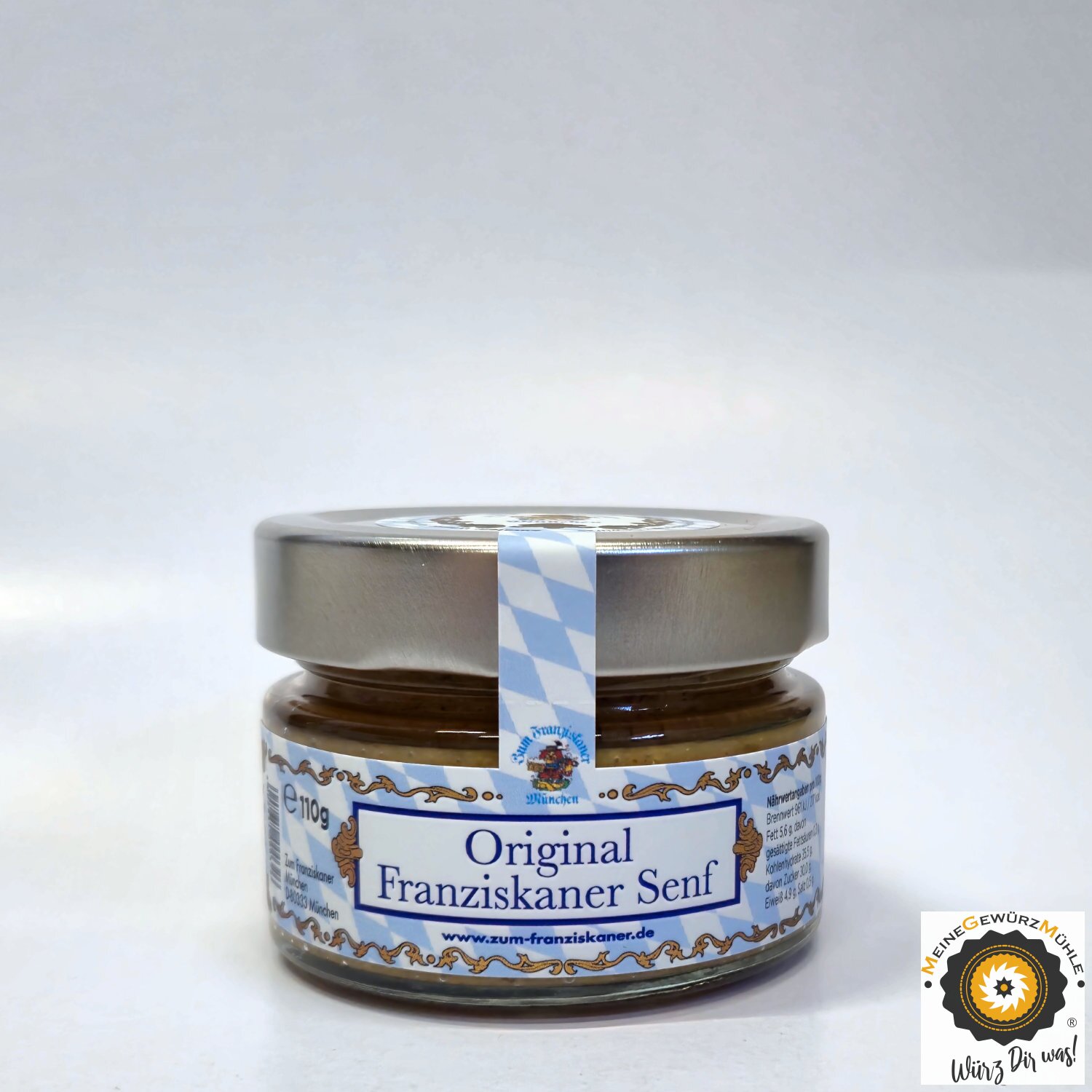 Original Franziskaner Senf süß im Glas 110g, 2,70